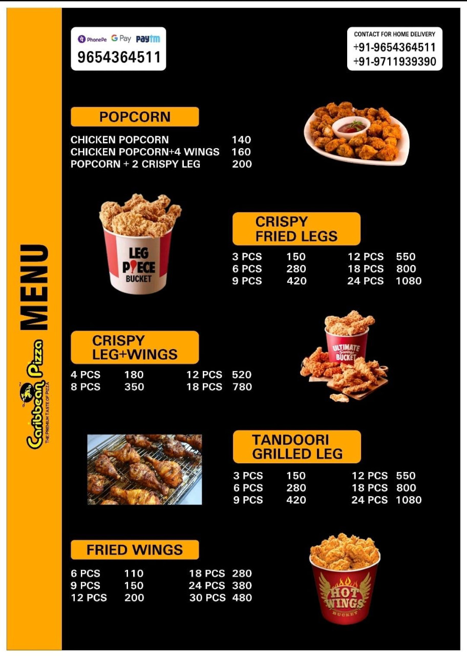 Our Menu – CARIBBEAN PIZZA